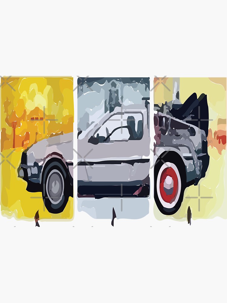 "Delorean sticker" Sticker by apoorvpatel | Redbubble