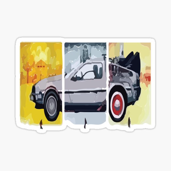 "Delorean sticker" Sticker by apoorvpatel | Redbubble