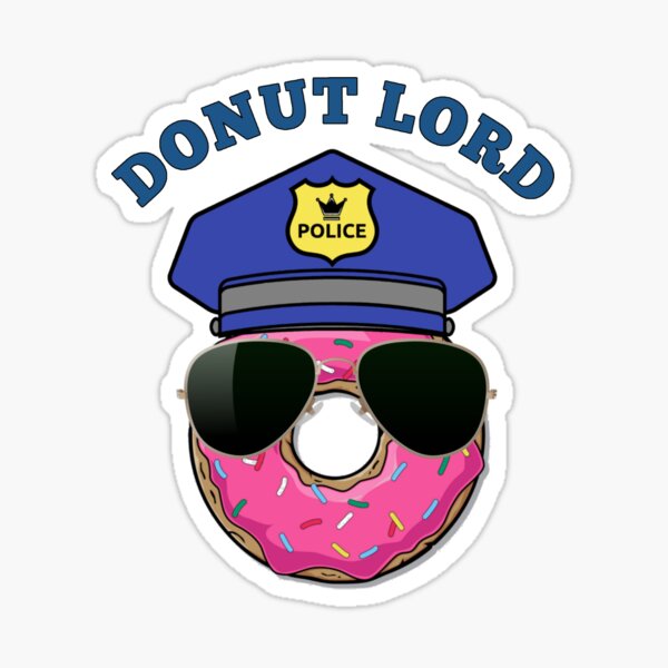 "Donut Lord" Sticker by Dixiedeadhead | Redbubble