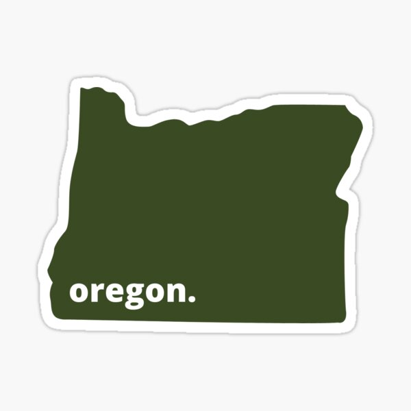 Oregon State Outline Stickers | Redbubble