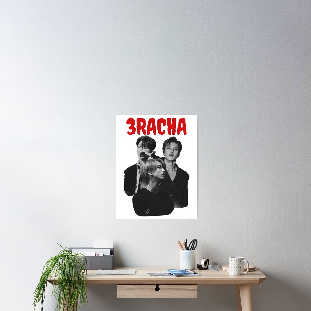 "3RACHA Stray Kids Graphic Bang Chan Seo Changbin Han Jisung" Poster by ...