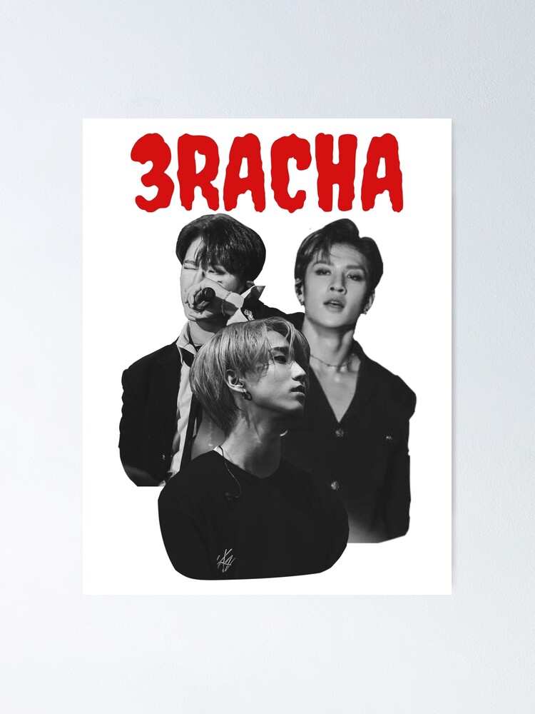 "3RACHA Stray Kids Graphic Bang Chan Seo Changbin Han Jisung" Poster by ...