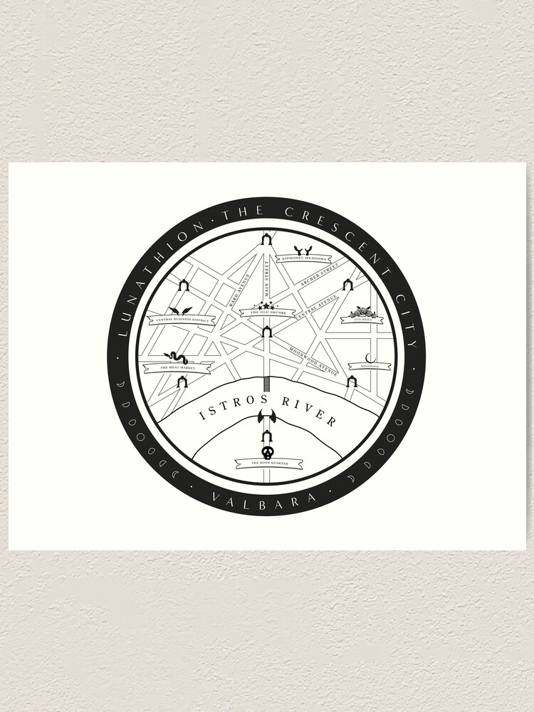 "Crescent City Minimal Map" Art Print for Sale by ebalhoff | Redbubble
