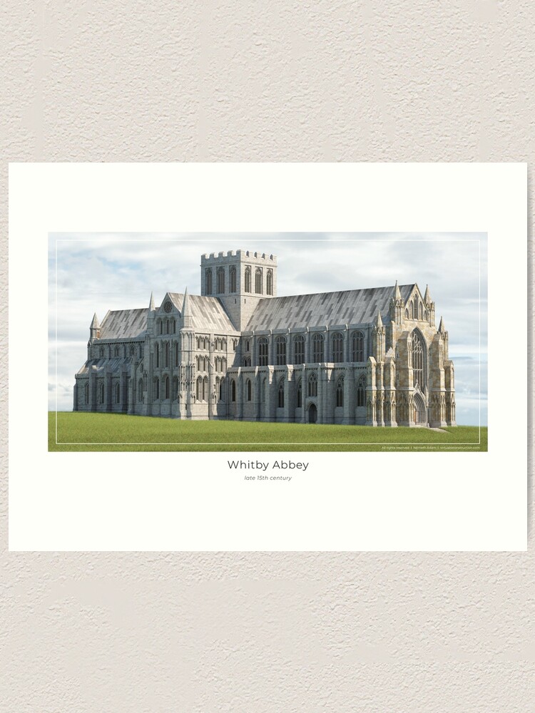 "Whitby Abbey virtual reconstruction" Art Print by Toportyan | Redbubble