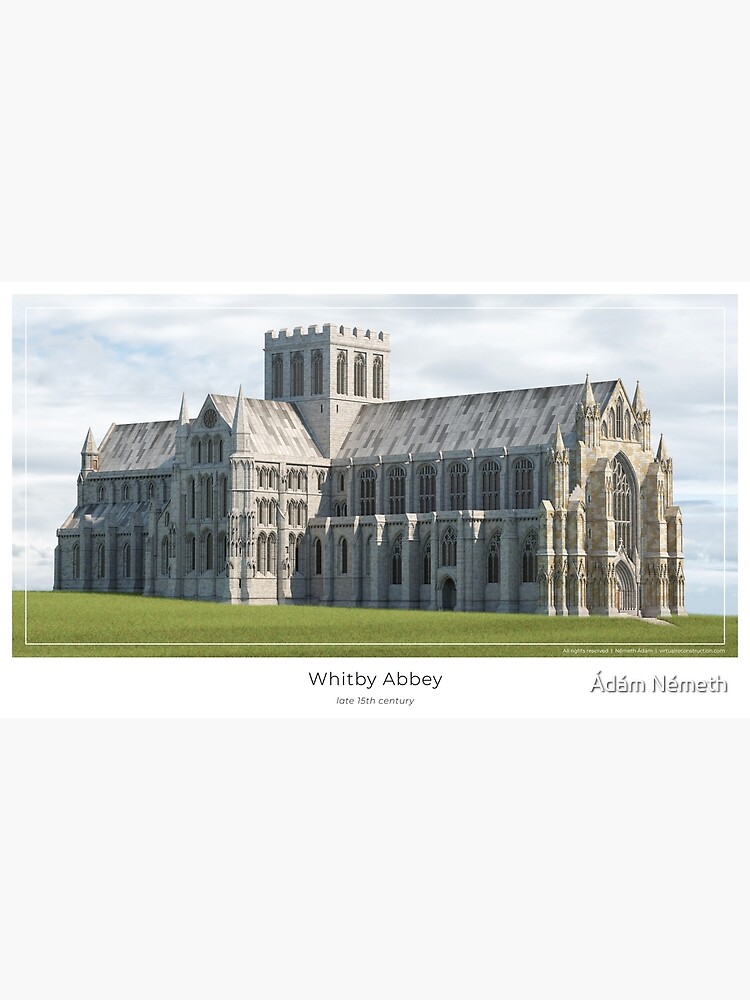 "Whitby Abbey virtual reconstruction" Art Print by Toportyan | Redbubble