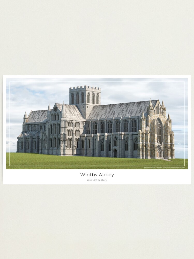 "Whitby Abbey virtual reconstruction" Photographic Print by Toportyan ...