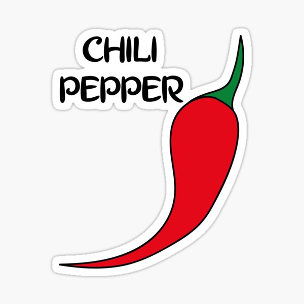 "Chili Pepper" Sticker by JarneGoossens | Redbubble