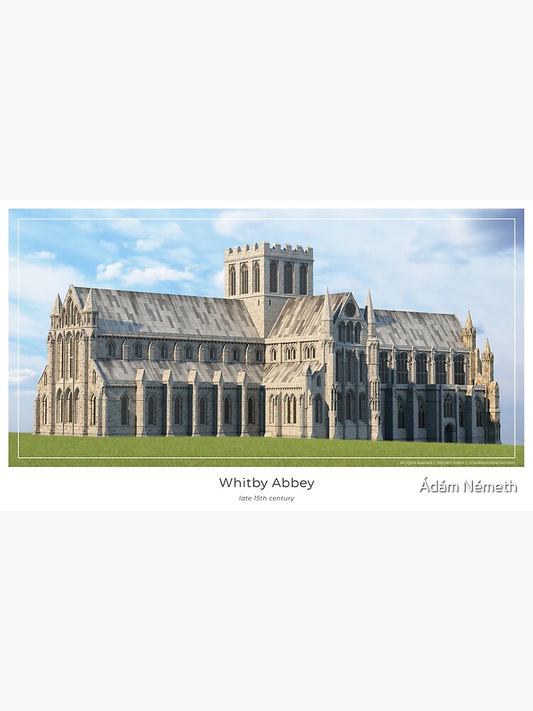 "Whitby Abbey virtual reconstruction 4" Photographic Print by Toportyan ...