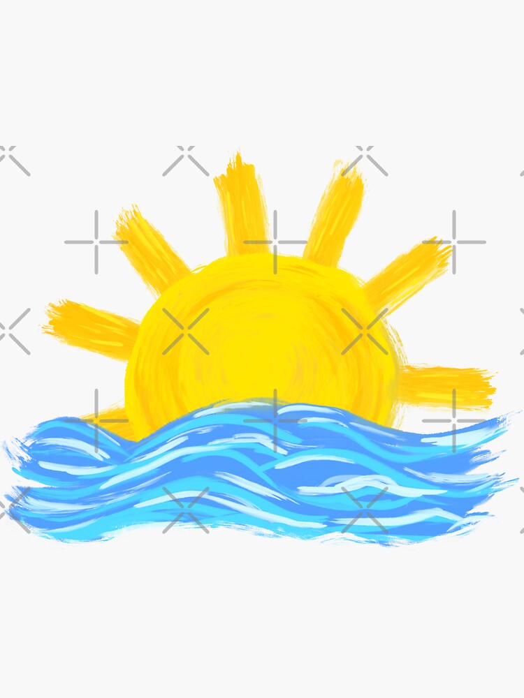 "sunrise" Sticker for Sale by JavierShih | Redbubble