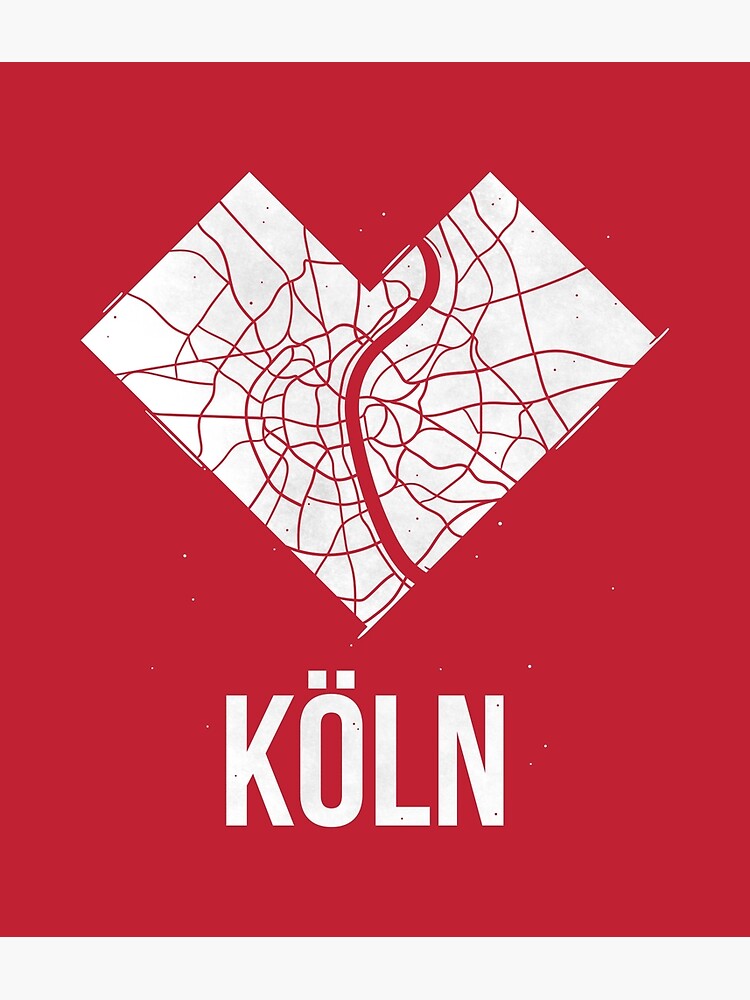 "Cologne map" Poster for Sale by Motivburg | Redbubble