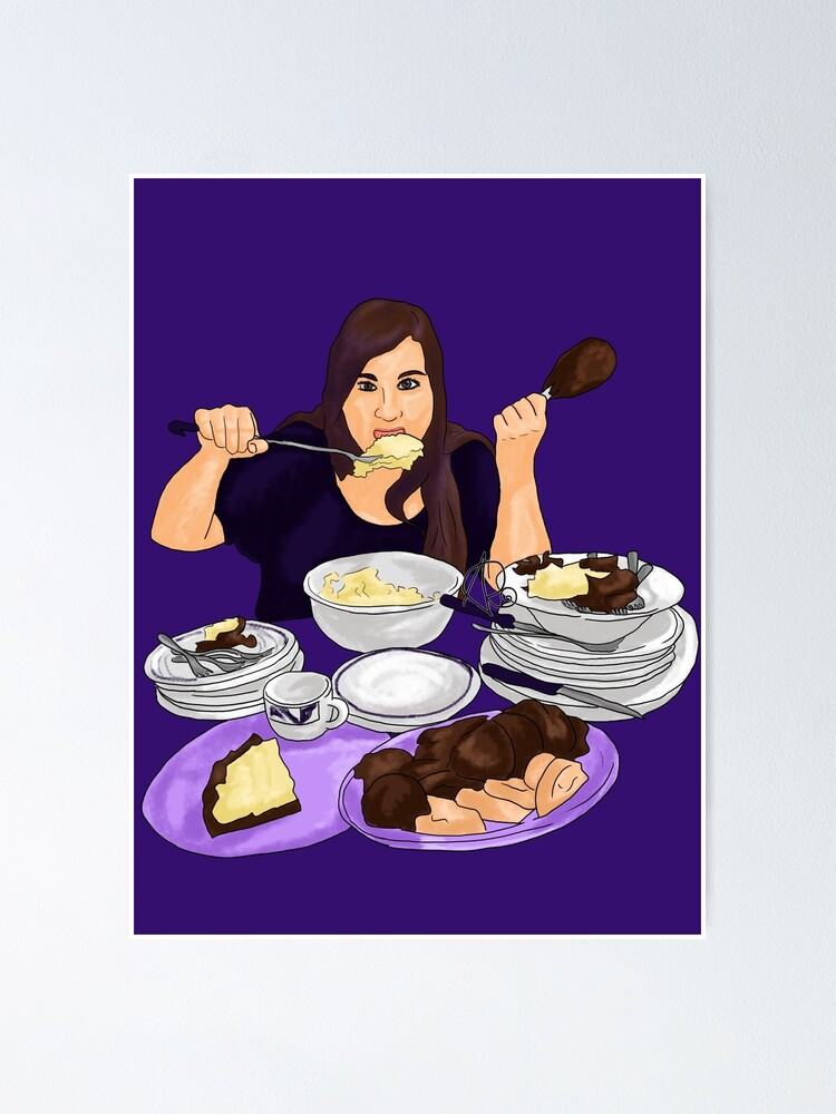 "Violet Gluttony" Poster by TennyRoom | Redbubble