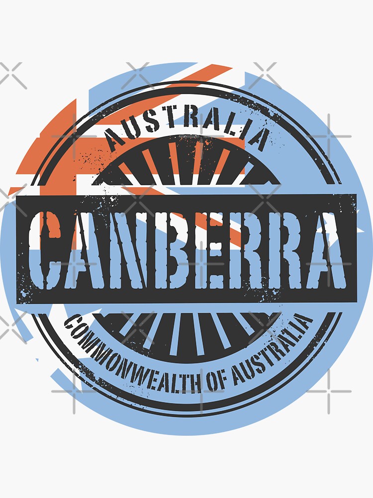 "Australia, Canberra" Sticker for Sale by studio838 | Redbubble