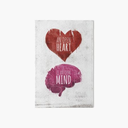 "Open Heart, Open Mind" Art Board Print for Sale by fixtape | Redbubble