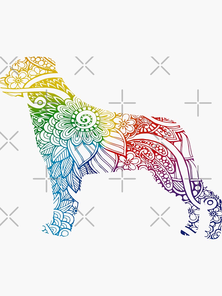"Rottweiler Mandala" Sticker for Sale by kimoufaster | Redbubble