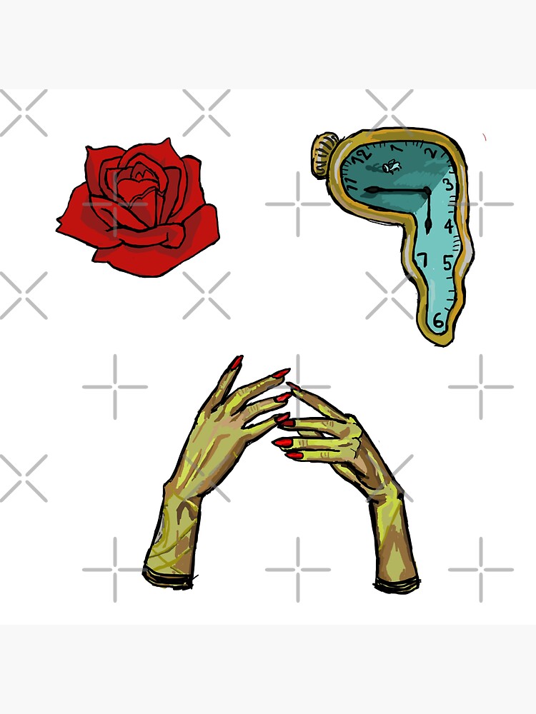 "Salvador Dali Stickers" Sticker for Sale by courtartz | Redbubble