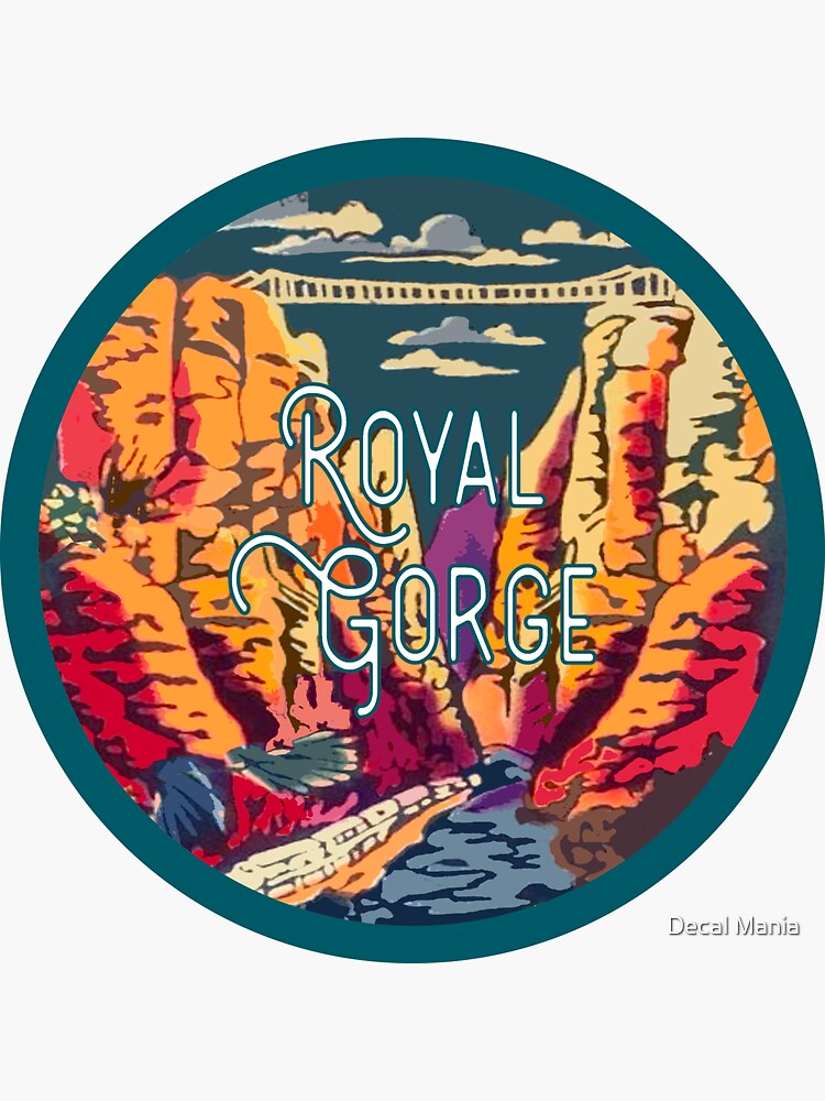 "Royal Gorge Vintage Decal" Sticker for Sale by zsonn | Redbubble