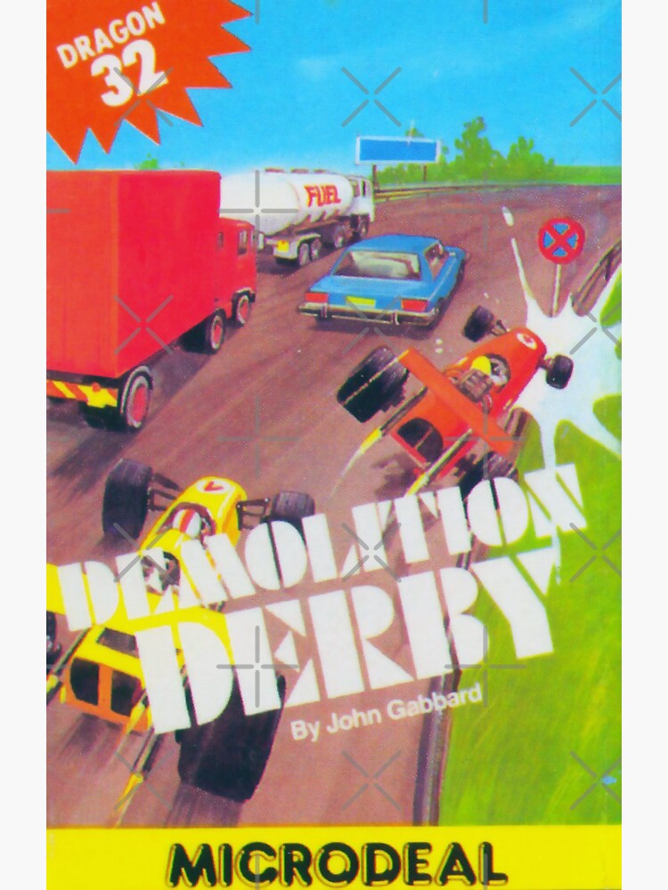 "Demolition Derby" Sticker for Sale by RetroTrader | Redbubble
