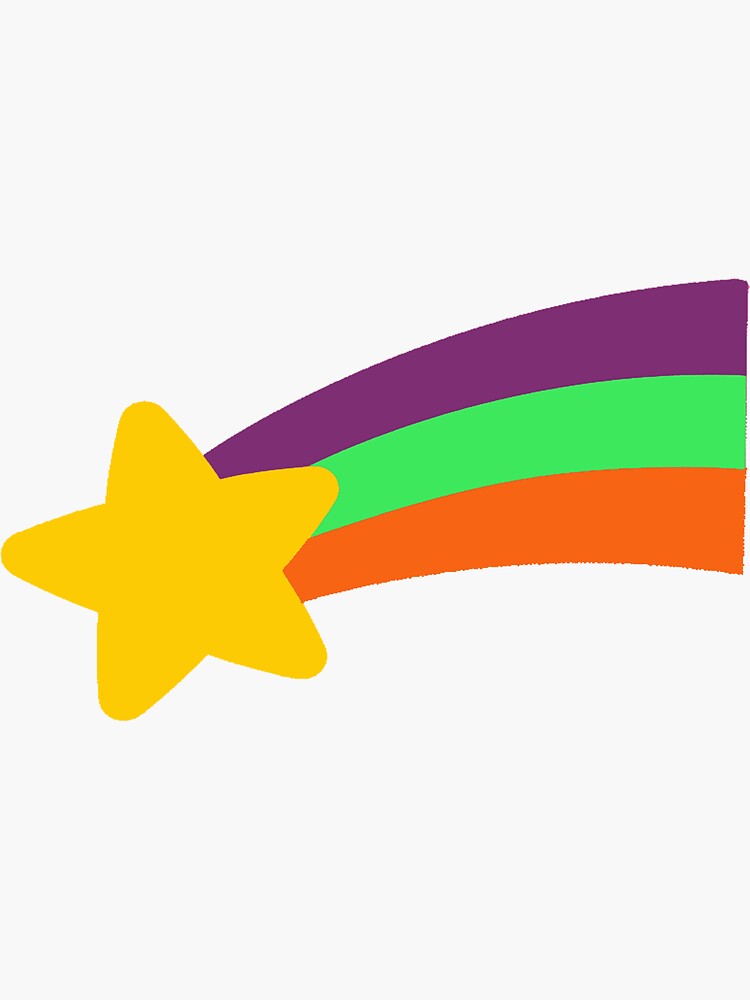 "Mabel Shooting Star Rainbow Gravity Fall" Sticker for Sale by ...