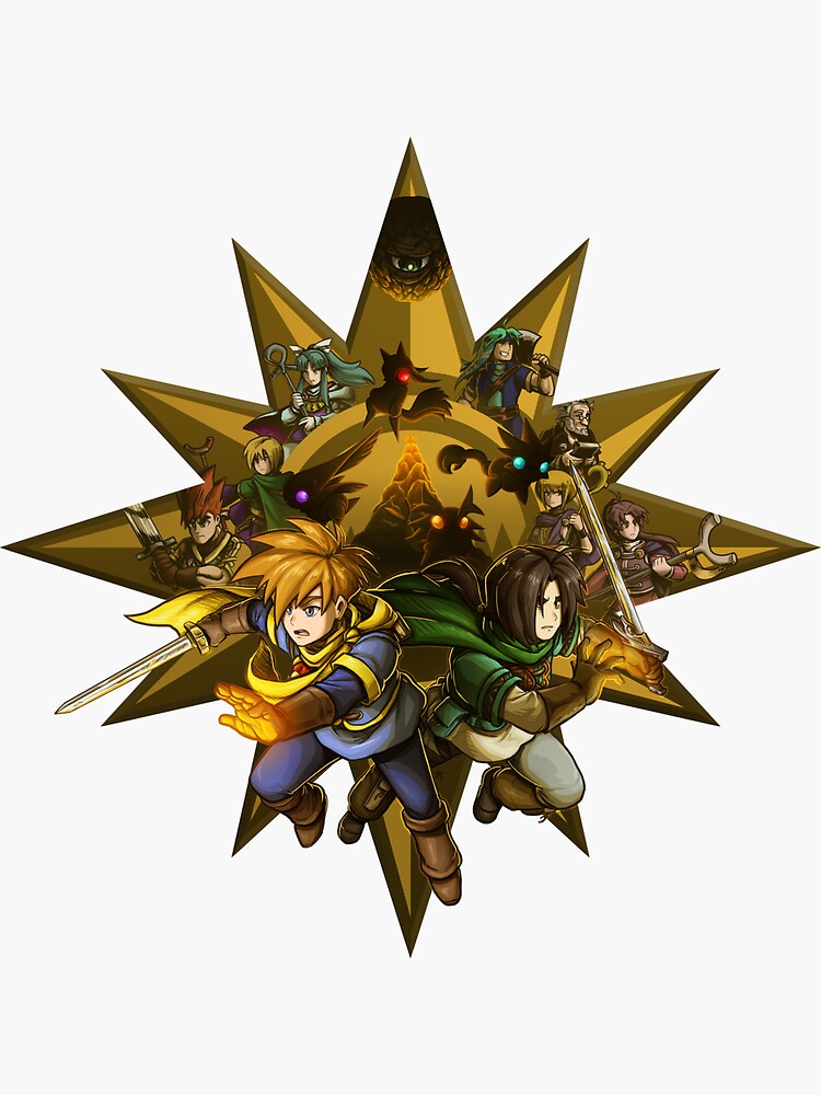 "Top Ten #9 - Golden Sun" Sticker for Sale by henlp | Redbubble