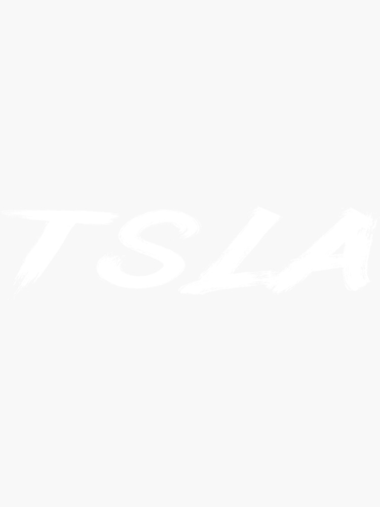 "TSLA" Sticker for Sale by JakeHarrison98 | Redbubble