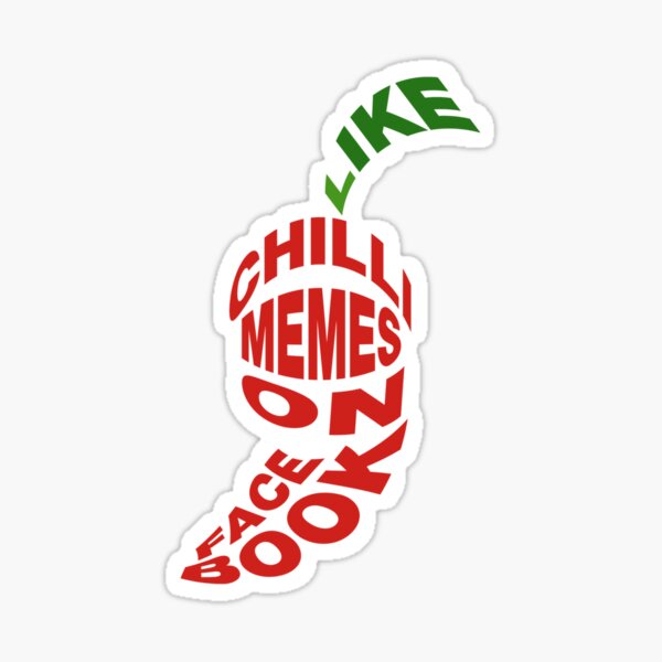 "Chilli Memes "Word Pepper"" Sticker for Sale by PianoChem | Redbubble