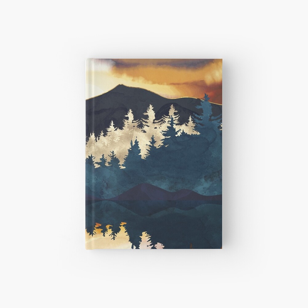 "Fall Sunset" Hardcover Journal by spacefrogdesign | Redbubble