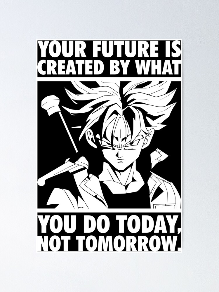 "Future Trunks - Anime Motivational" Poster for Sale by iamsuperultra ...