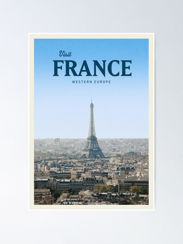 "Visit France" Poster by CallumGardiner | Redbubble