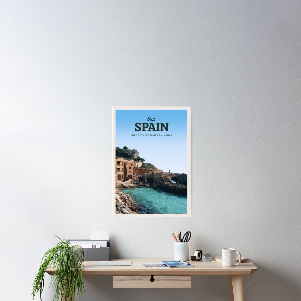 "Visit Spain" Poster for Sale by CallumGardiner | Redbubble