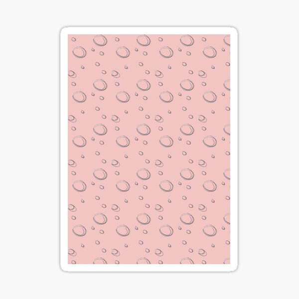 "Pink Bubble Design" Sticker for Sale by isobelcough | Redbubble