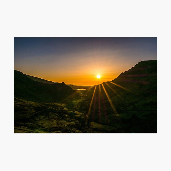 "Sunset over Dyffryn Nantlle" Photographic Print by DafyddEm | Redbubble