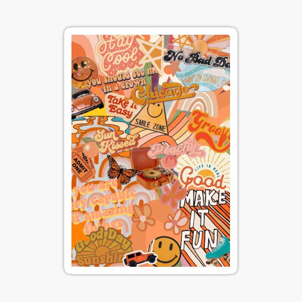 "VSCO vintage 80s collage" Sticker for Sale by madilynrrr | Redbubble