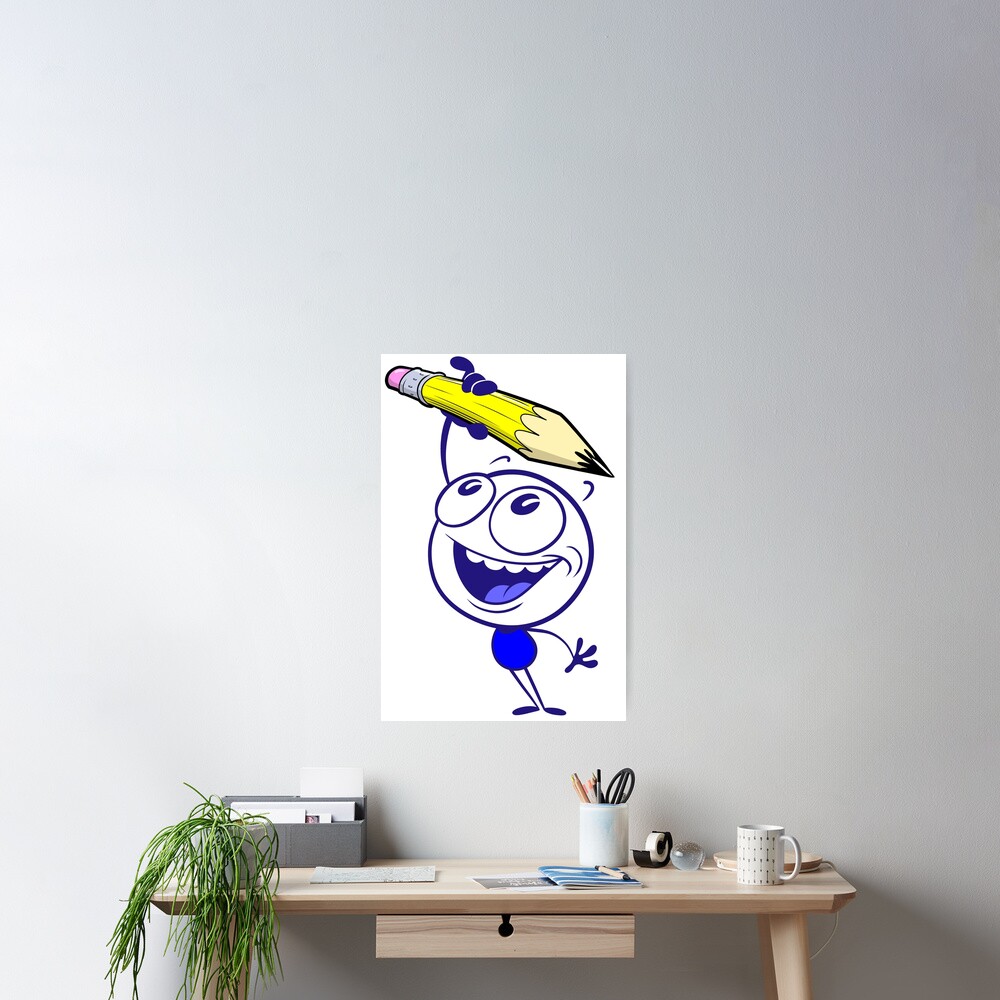 "Pencilmate Hails The Pencil" Poster for Sale by Pencilmation | Redbubble