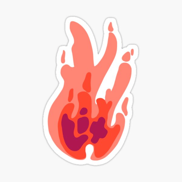 "Lit Fire " Sticker for Sale by Haleyperetic | Redbubble