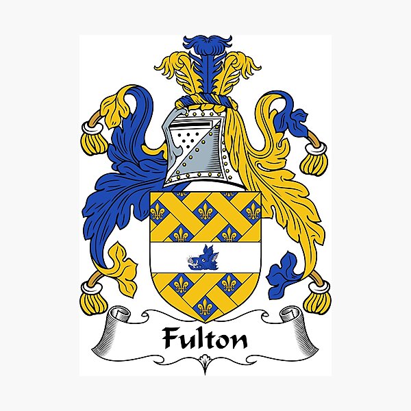 "Fulton Coat of Arms / Fulton Family Crest" Photographic Print for Sale ...