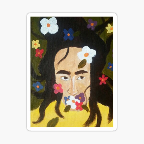 "flower boy" Sticker by wyndibro | Redbubble