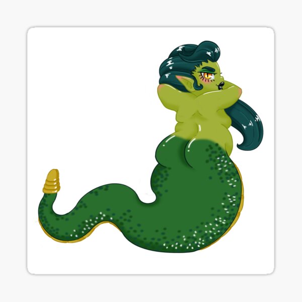 "Chubby Naga" Sticker for Sale by AdvenaArt | Redbubble