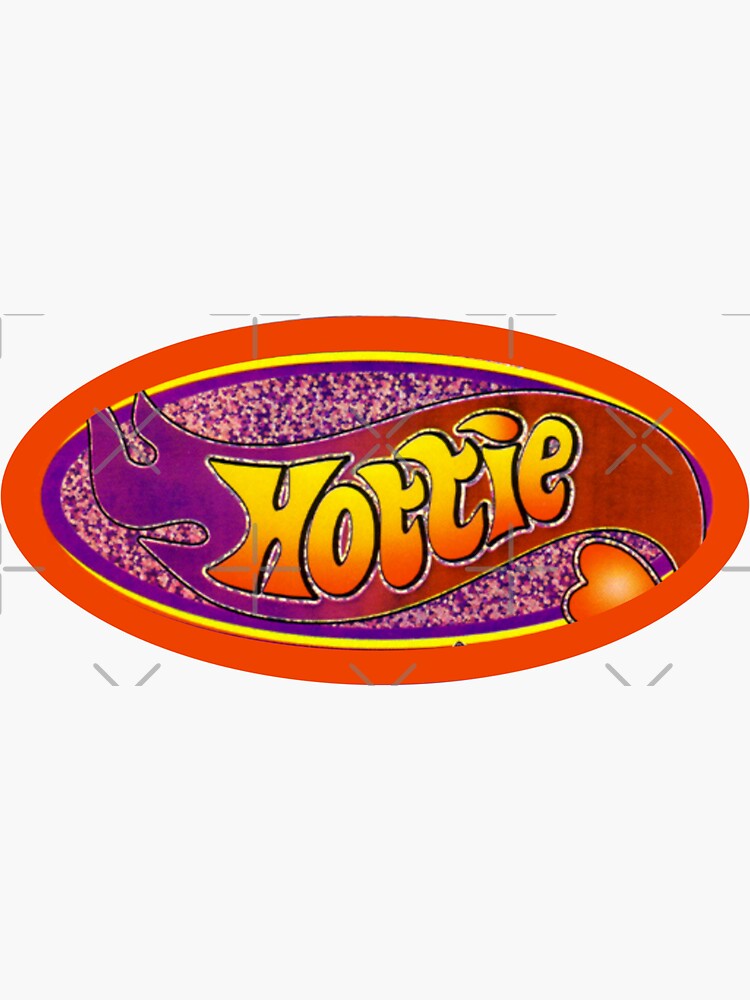 "hottie" Sticker for Sale by prettyuglyangel | Redbubble