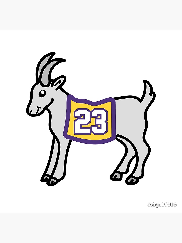 "Lebron James "GOAT" Illustration" Poster for Sale by cobyc10916 ...