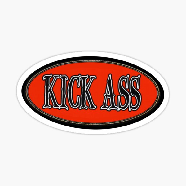 "kick " Sticker by prettyuglyangel | Redbubble