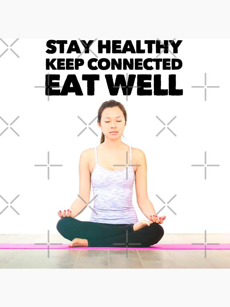 "Stay healthy" Sticker by Delicarte | Redbubble