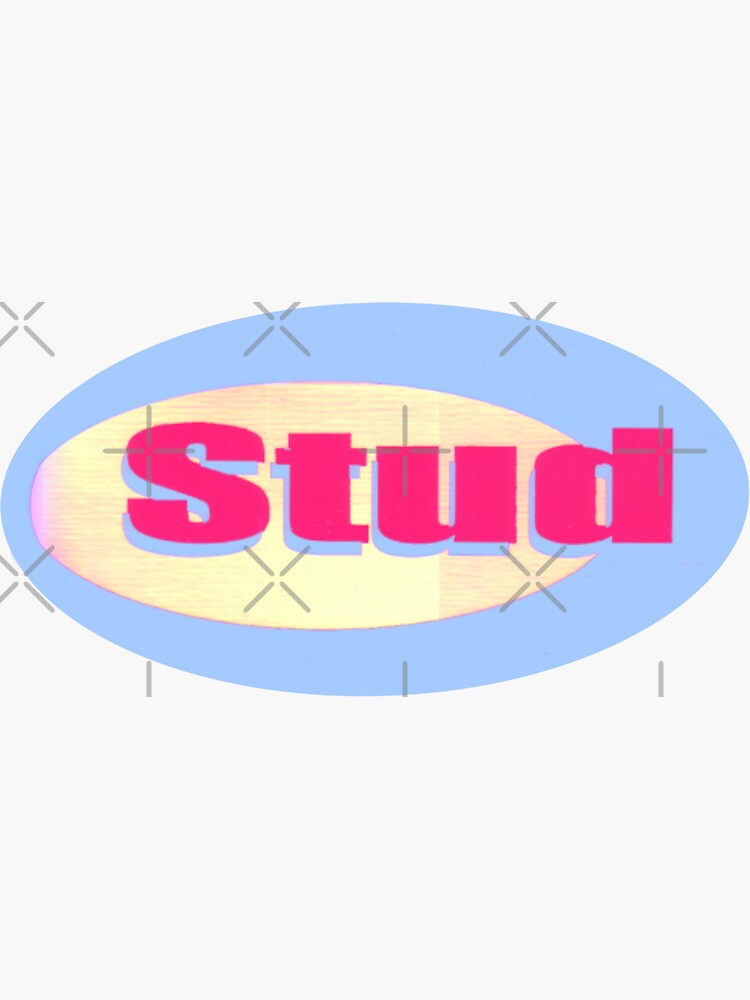 "stud" Sticker by prettyuglyangel | Redbubble