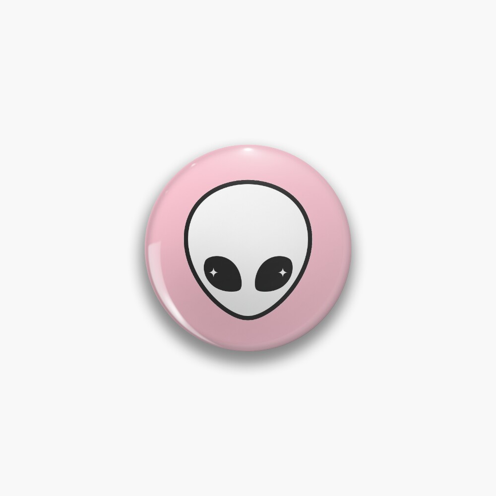 "Pastel Alien Head" Pin by sugarhai | Redbubble