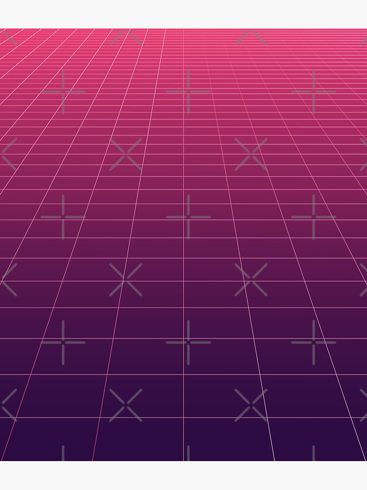 "Minimalist Retro Style Gridlines" Sticker for Sale by MaiZephyr ...