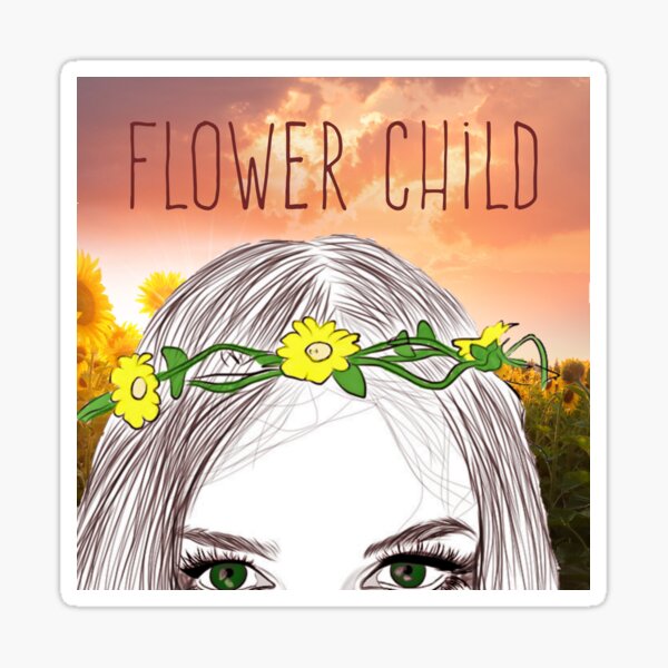"Flower child" Sticker by mikenziemik | Redbubble