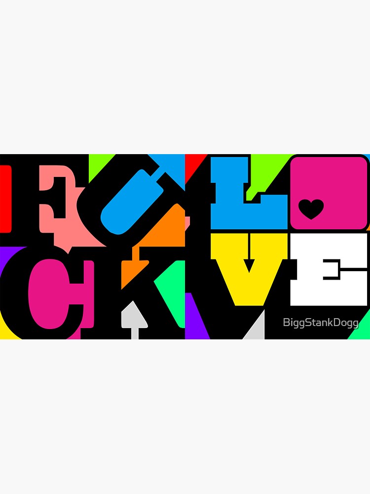 "F*ck/Love" Framed Art Print for Sale by BiggStankDogg | Redbubble