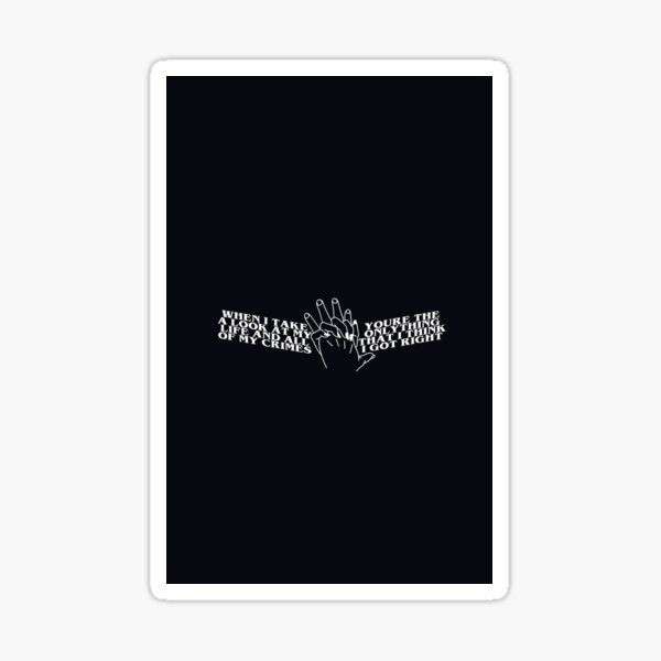 "5SOS CALM - LOVER OF MINE inspired design (black)" Sticker for Sale by ...
