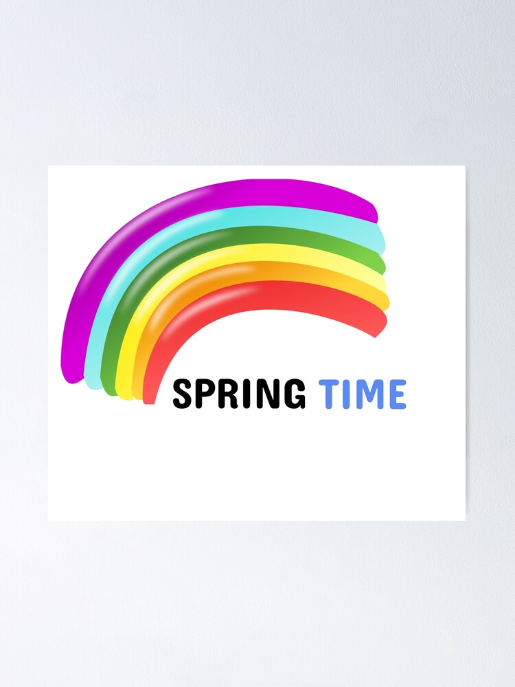 "rainbow, spring time lettering, LGBT" Poster for Sale by JaMatt1983 ...