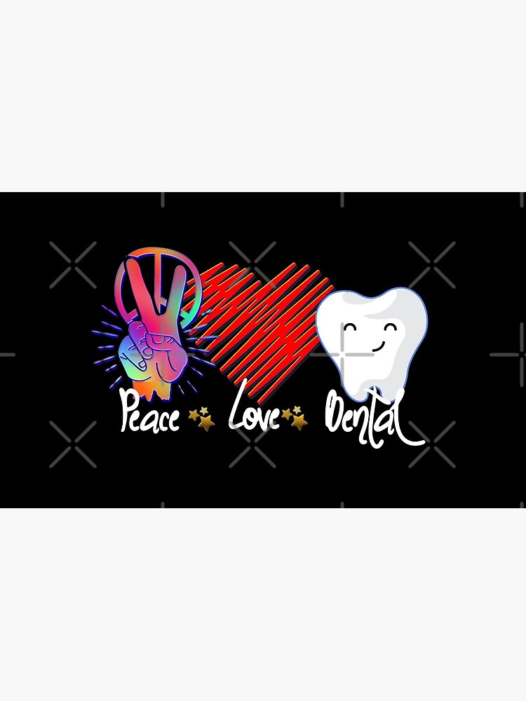 "Peace Love Dental | Dental Gifts| Dental School| Dental Nurse| Dental ...