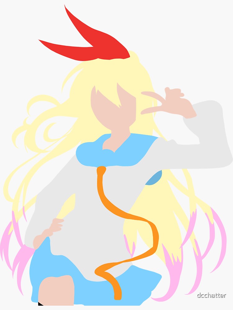 "Nisekoi Chitoge Modern Simple Fanart " Sticker by dcchatter | Redbubble